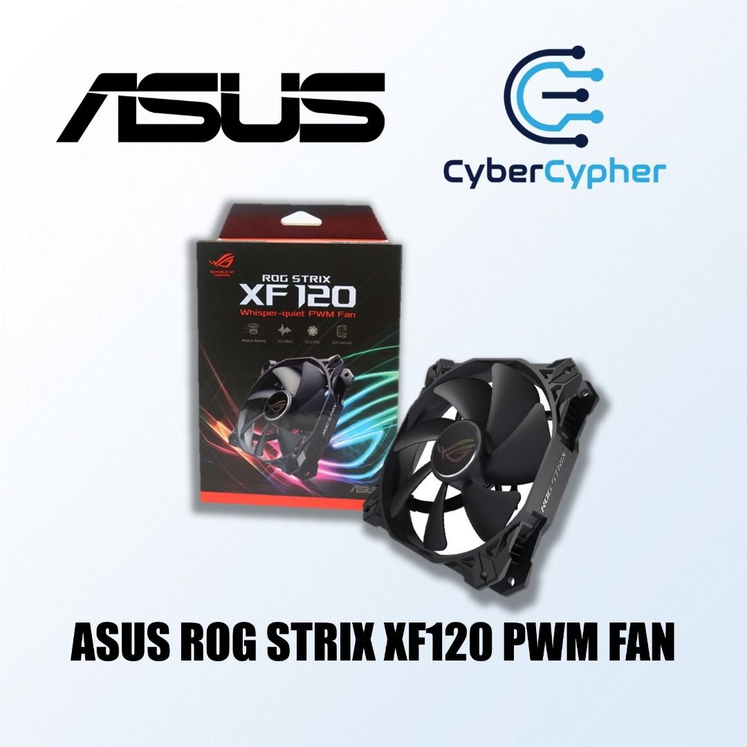 ASUS ROG STRIX XF120 PWM 120MM FAN, Computers & Tech, Parts ...