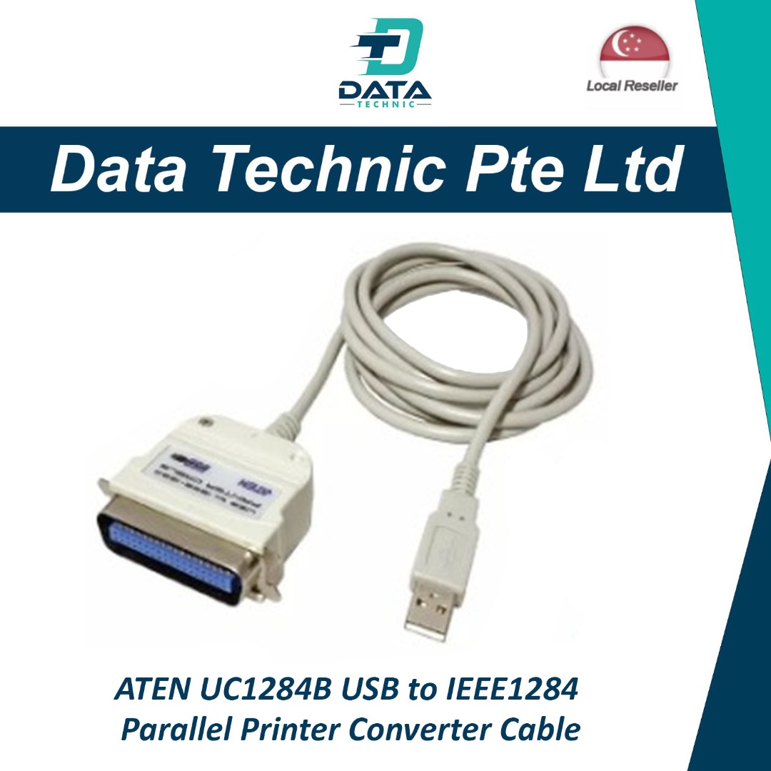 ATEN UC1284B USB to IEEE1284 Parallel Printer Converter Cable, Computers & Tech, Parts ...
