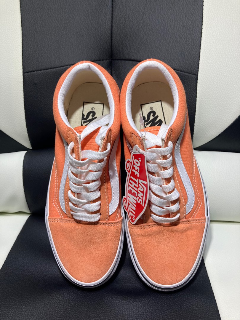 Authentic Vans Old Skool - Orange Tiger, Women's Fashion, Footwear ...