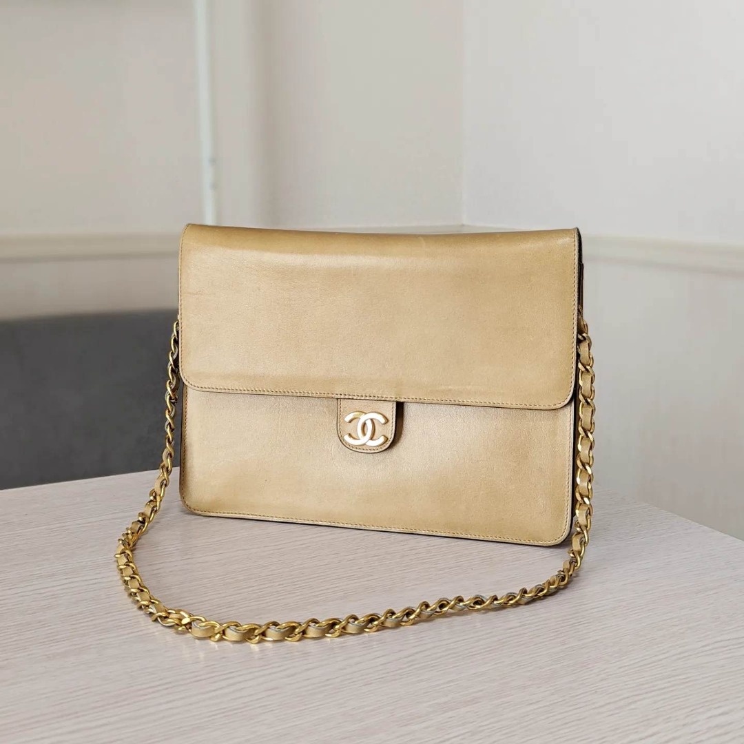 AUTHENTIC VINTAGE CHANEL BOX CALF LEATHER, Luxury, Bags & Wallets on ...