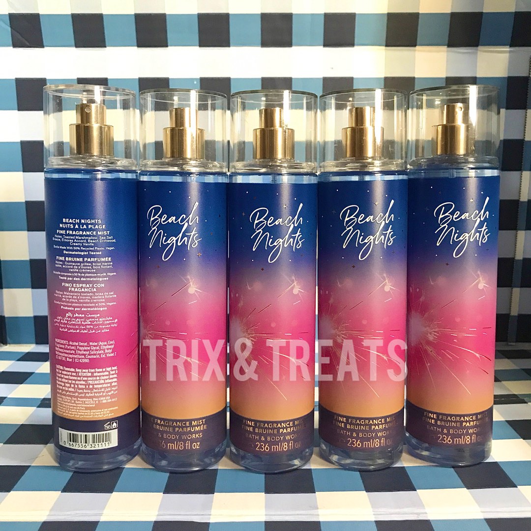 Bath And Body Works Beach Nights Body Mist Beauty And Personal Care