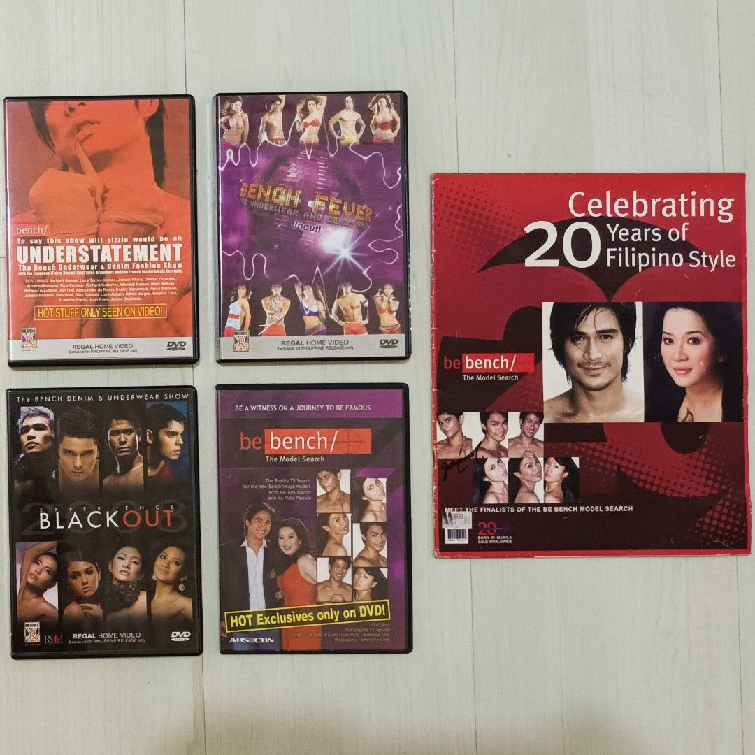 BENCH UNDERWEAR & DENIM FASHION SHOW DVDS + 2-DVD BE BENCH THE MODEL SEARCH w/ AUTOGRAPHED ...