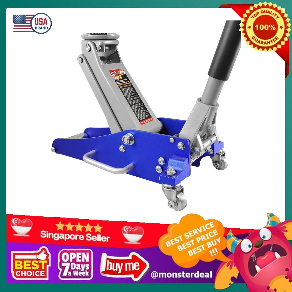 BIG RED T815016L Torin Hydraulic Low Profile Aluminum and Steel Racing ...