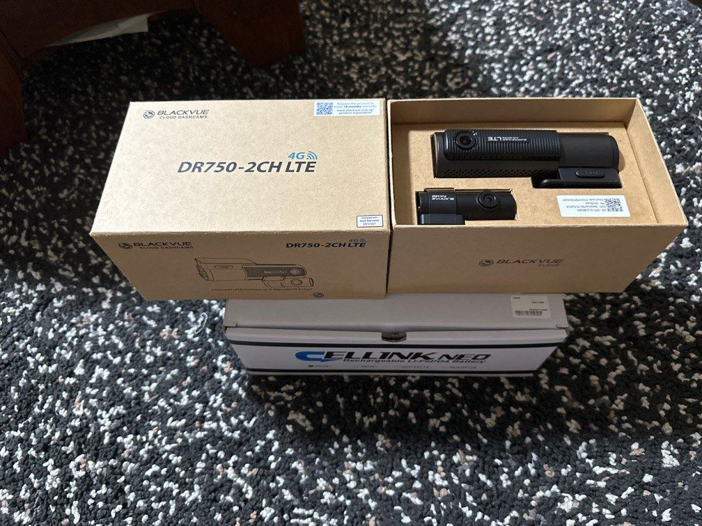 BlackVue DR750-2CH LTE dashcam + Cellink NEO 8+ battery pack, Car ...