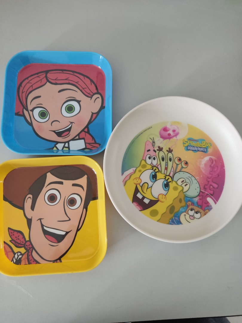 BN SpongeBob & Toy Story Plates, Furniture & Home Living, Kitchenware ...
