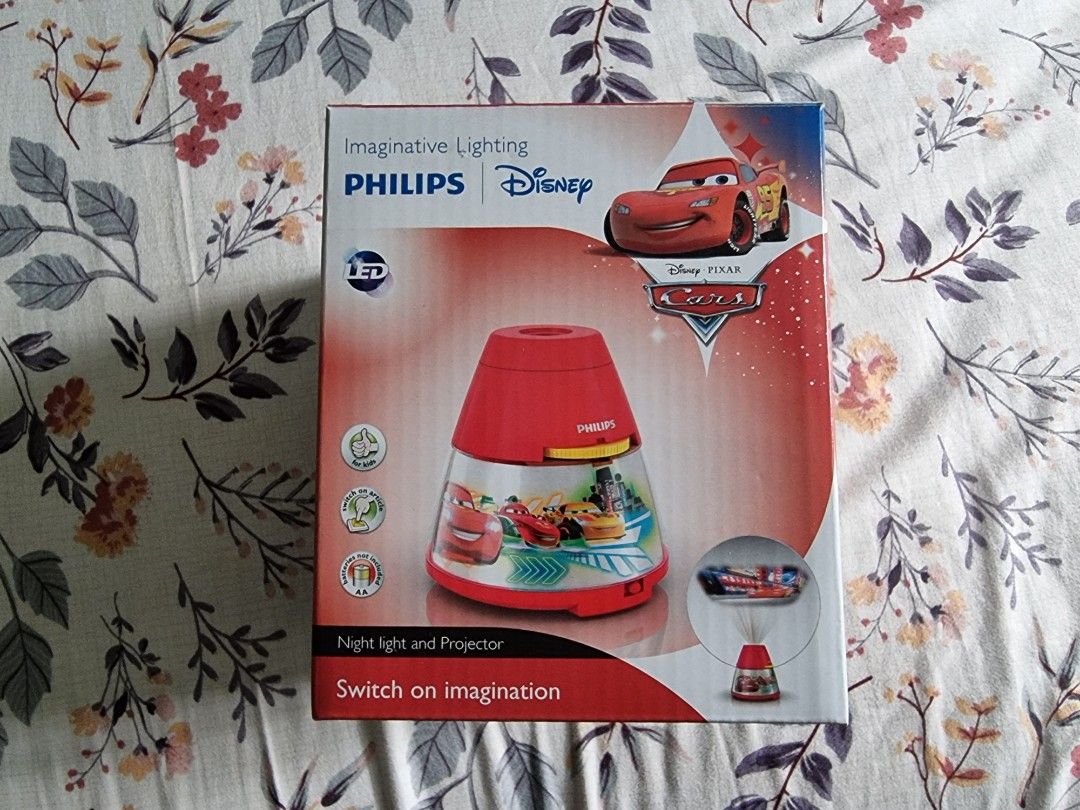 [BNIB] Disney Pixar Cars Night light and Projector, Furniture & Home ...