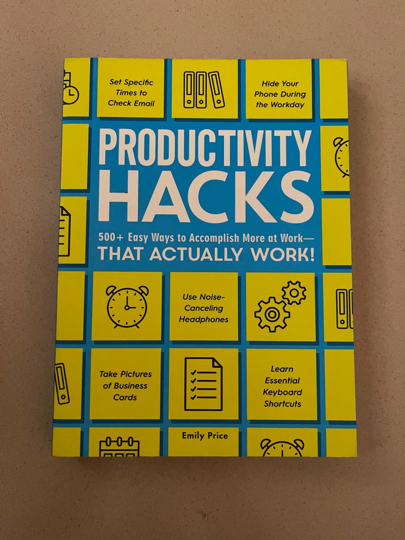 Book - Productivity Hacks, Hobbies & Toys, Books & Magazines, Storybooks on Carousell