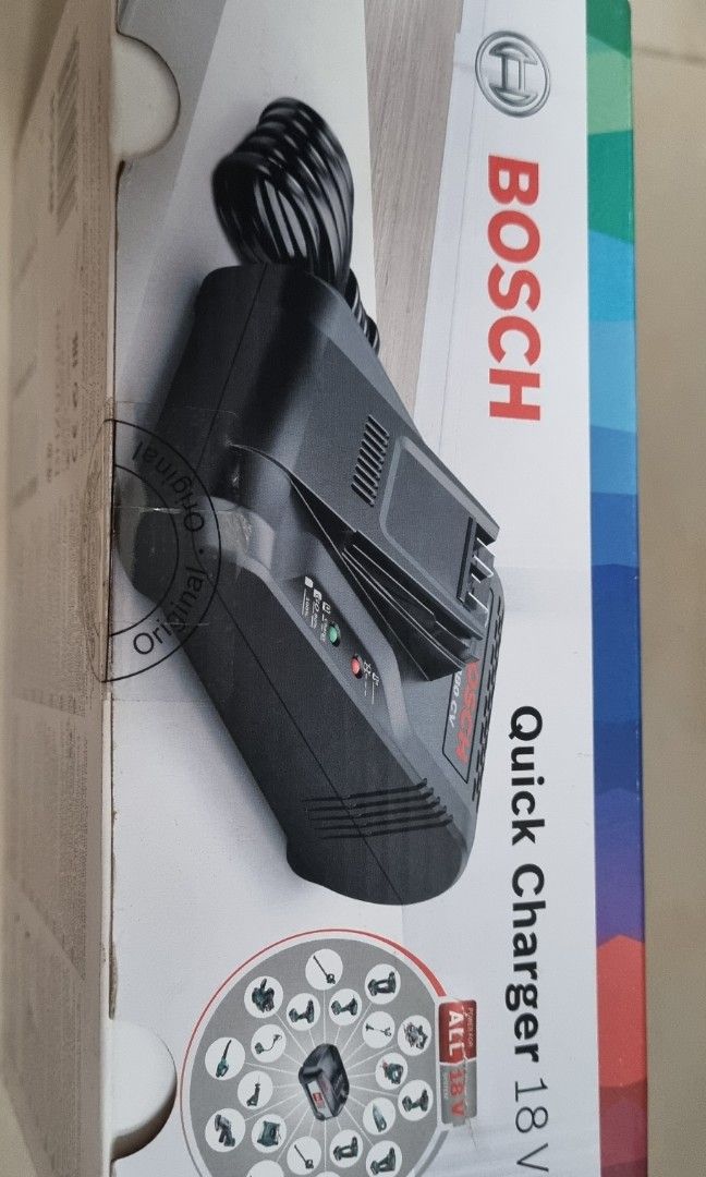 BOSCH Quick Charger 18V, TV & Home Appliances, Electrical, Adaptors ...