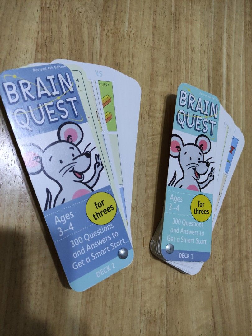 Brain Quest learning cards, Hobbies & Toys, Toys & Games on Carousell