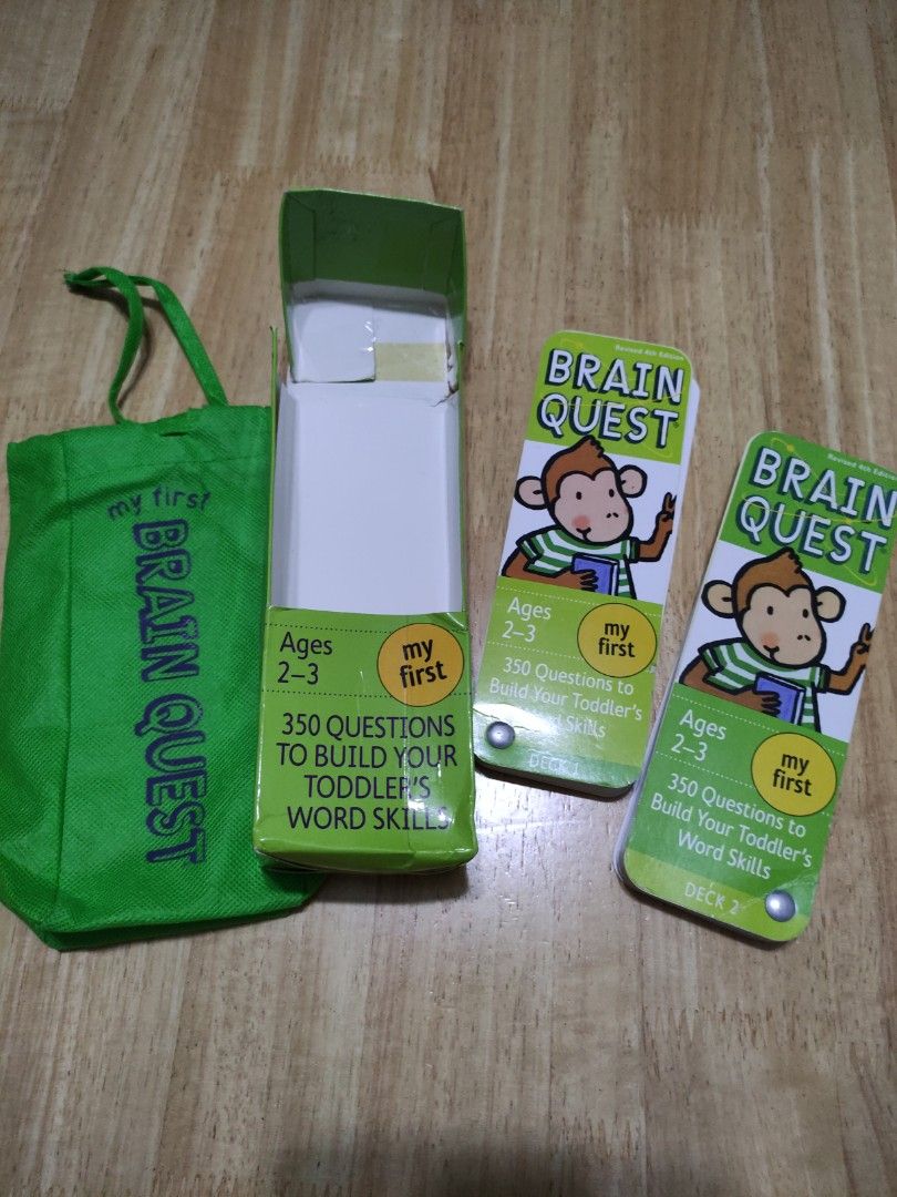 Brain Quest learning cards, Hobbies & Toys, Toys & Games on Carousell