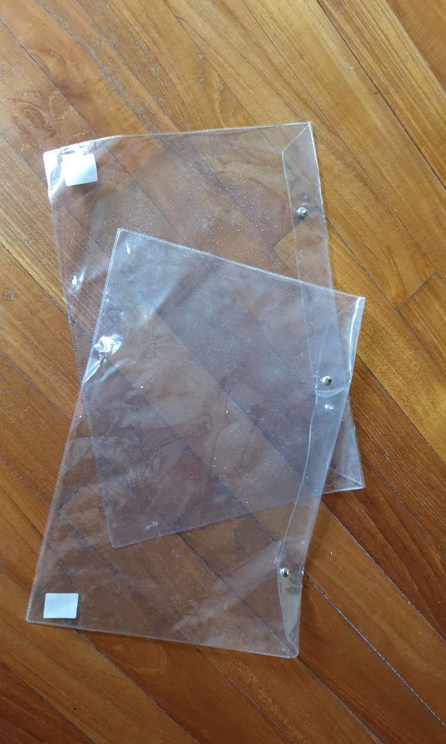 Brand New A3 and B3 transparent plastic folder, Hobbies & Toys ...