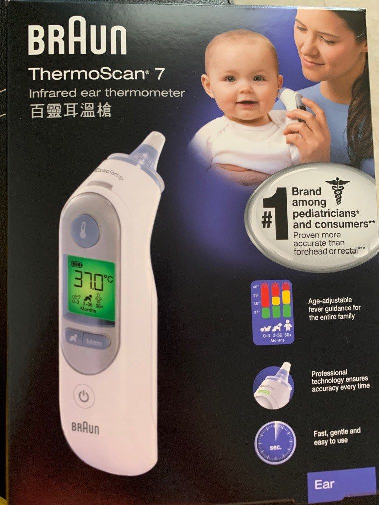 Braun Ear Thermometer Thermoscan 7 for sale!, Health & Nutrition ...