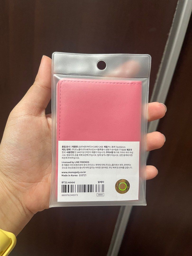 BT21 RJ Minini card case, Hobbies & Toys, Memorabilia & Collectibles, K ...