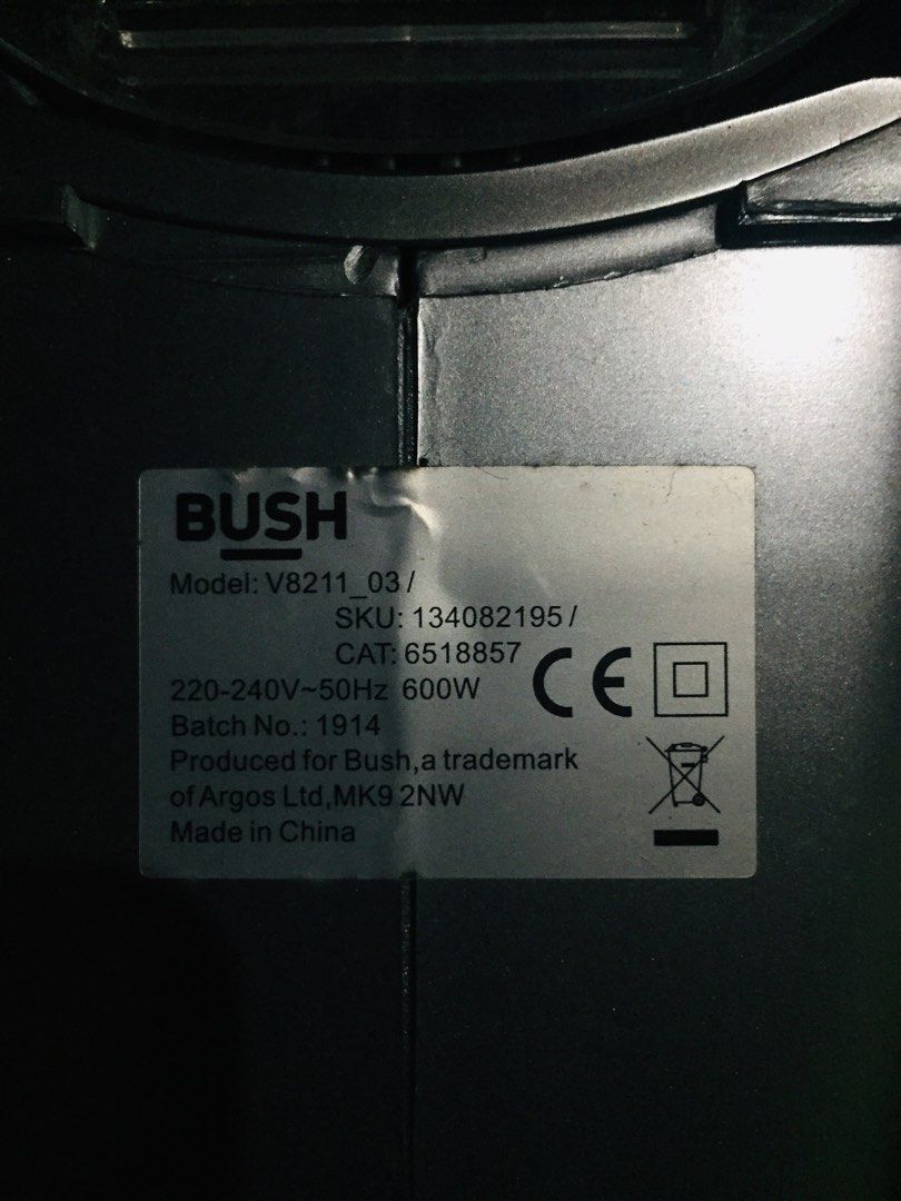 Bush Vacuum Cleaner, TV & Home Appliances, Vacuum Cleaner ...
