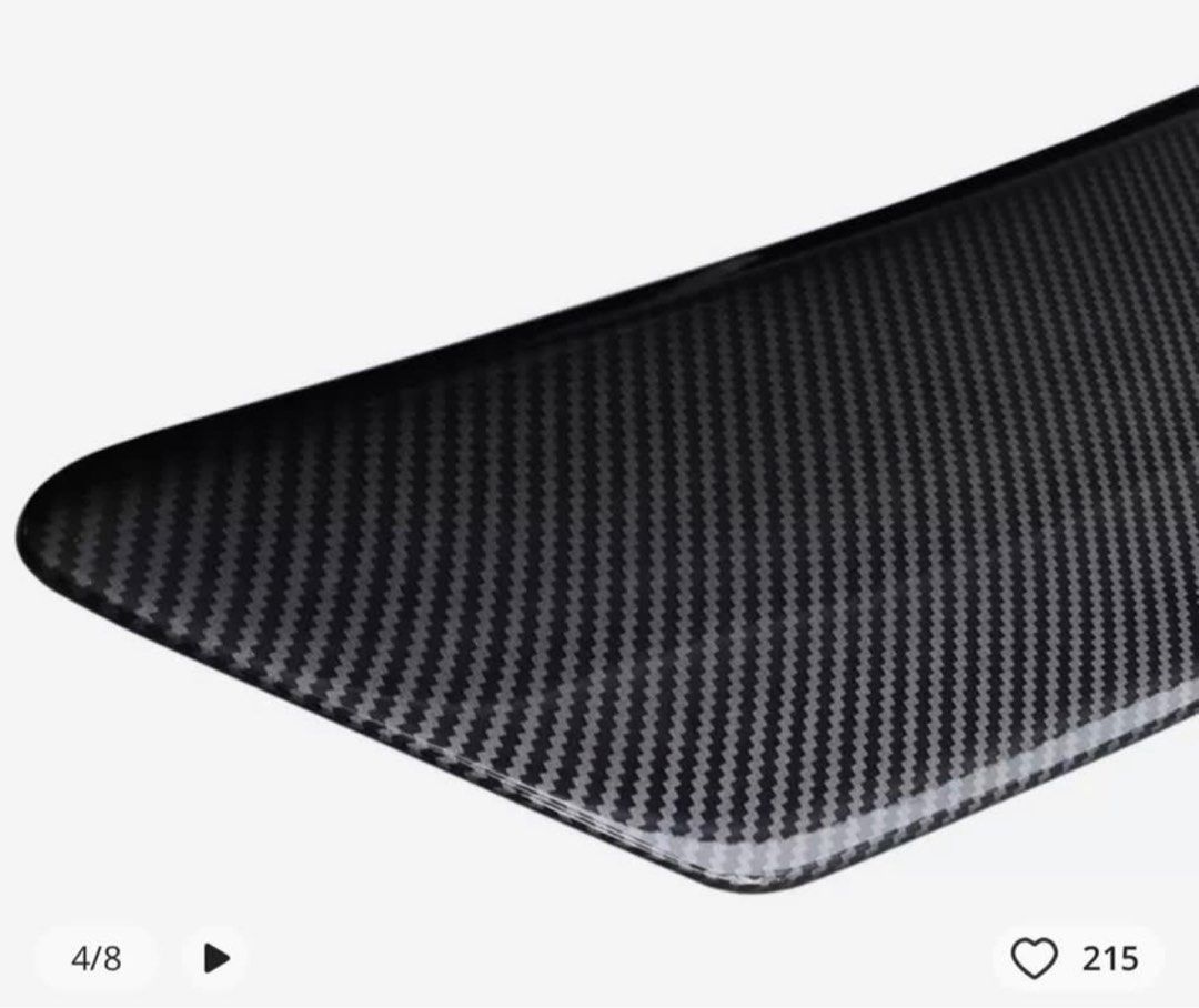 Car universal electric Carbon Fibre rear spoiler wing truck tail for ...