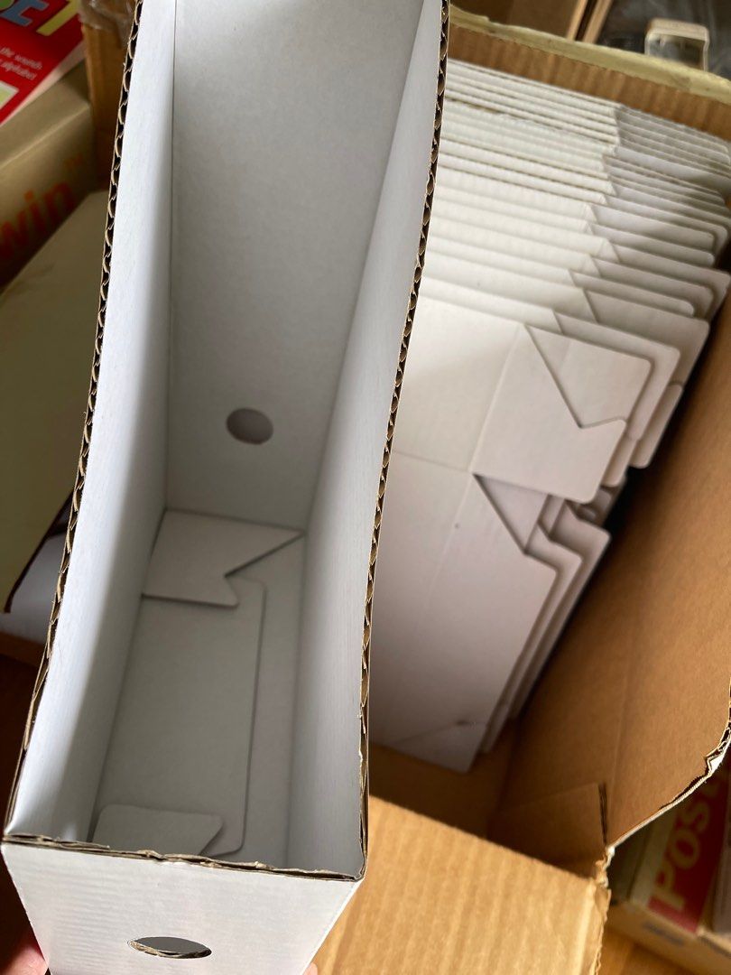 Cardboard magazine file boxes, Furniture & Home Living, Home ...
