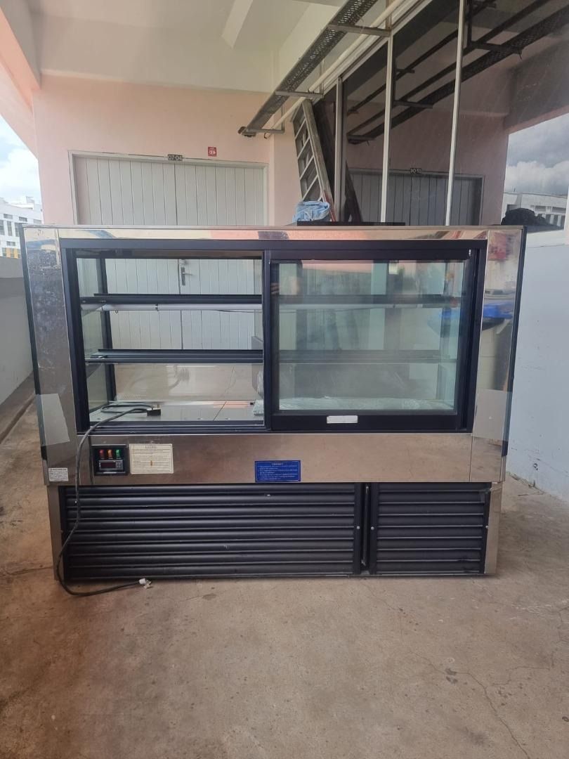 Chiller Drinks Fruits Display Chiller 2 Tier KINCO Showcase Stainless ...