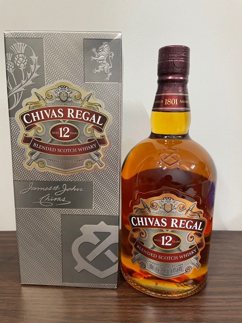 Chivas Regal 12 Years Blended Scotch Whisky, Food & Drinks, Alcoholic ...