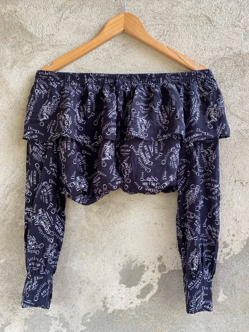 Christian Dior Off Shoulder Top, Women's Fashion, Tops, Sleeveless on ...