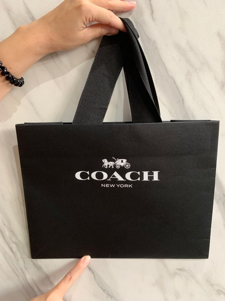 Coach paper bag, Luxury, Accessories on Carousell