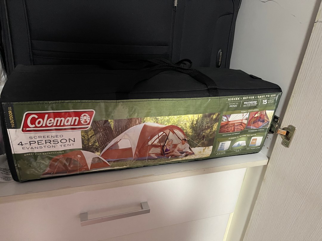 Coleman Brand New Tent for 4, Sports Equipment, Hiking & Camping on ...