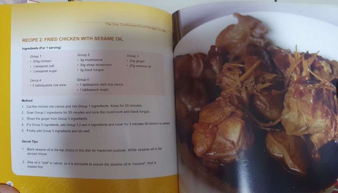 Confinement recipe book, Babies & Kids, Maternity Care on Carousell