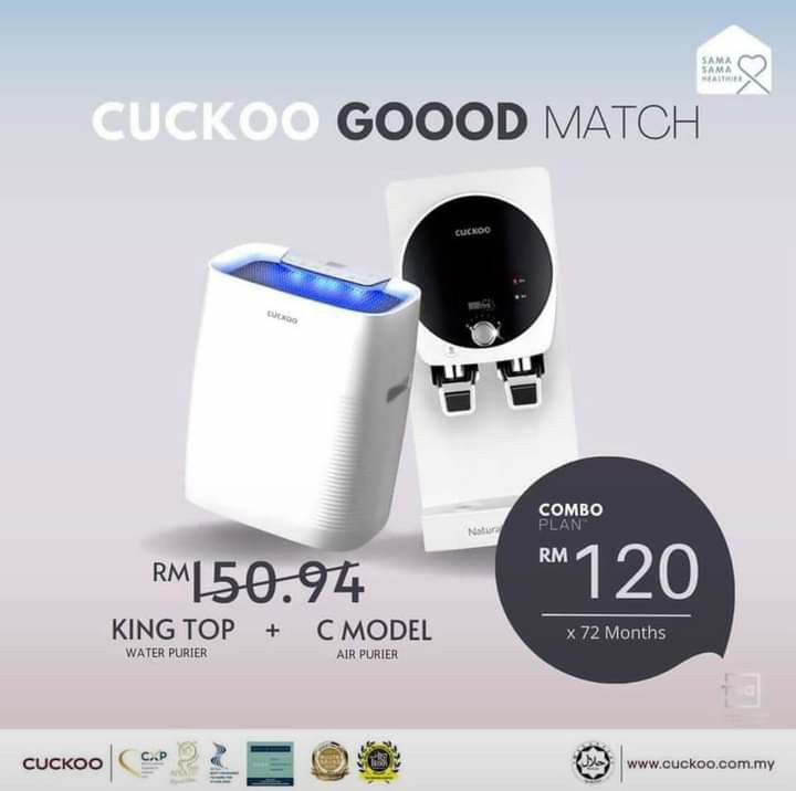 CUCKOO COMBO WATER PURIFIER & AIR PURIFIER, TV & Home Appliances ...