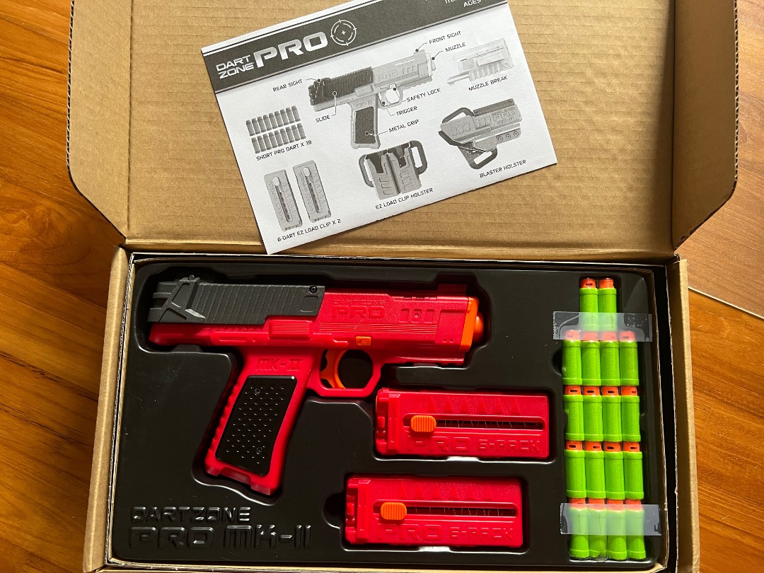 Dart zone Dartzone Pro Mk2 Blaster Sidearm handgun Nerf related ...