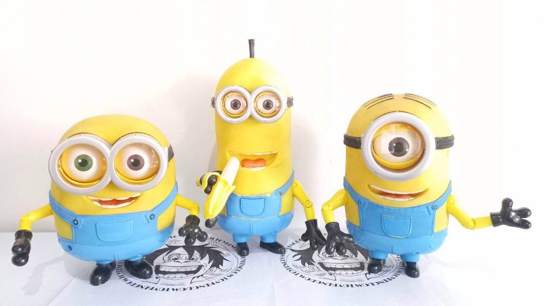 Despicable Me Talking Minions Kevin, Stuart And Bob Toys / Figures Set ...