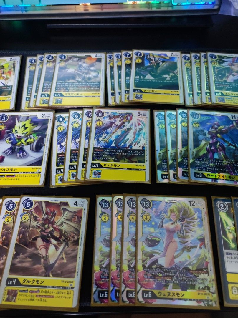 Digimon card game Yellow Lordknightmon Ordinemon deck, Hobbies & Toys ...