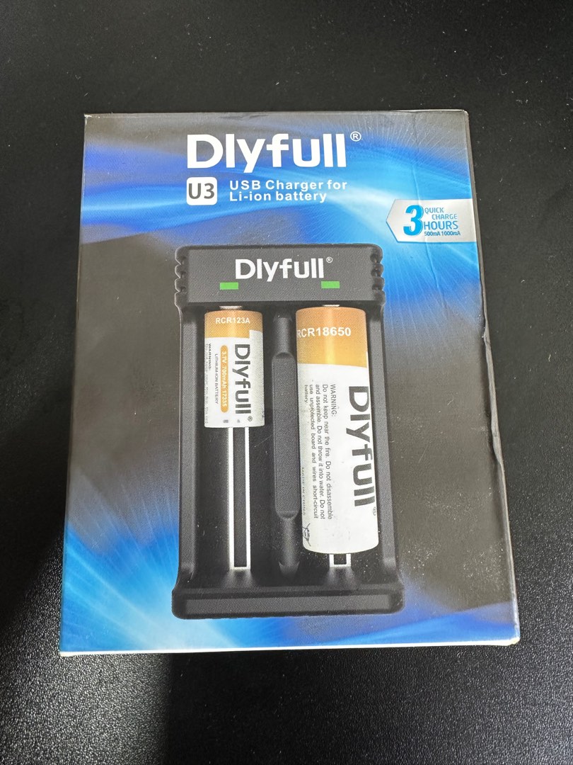 Dlyfull U3 USB Charger for Li-ion battery, Photography, Photography ...