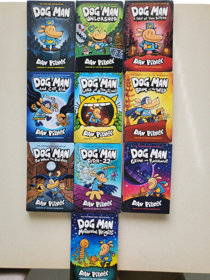 Dog Man Dav Pilkey Whole Series 10 books, Hobbies & Toys, Books ...