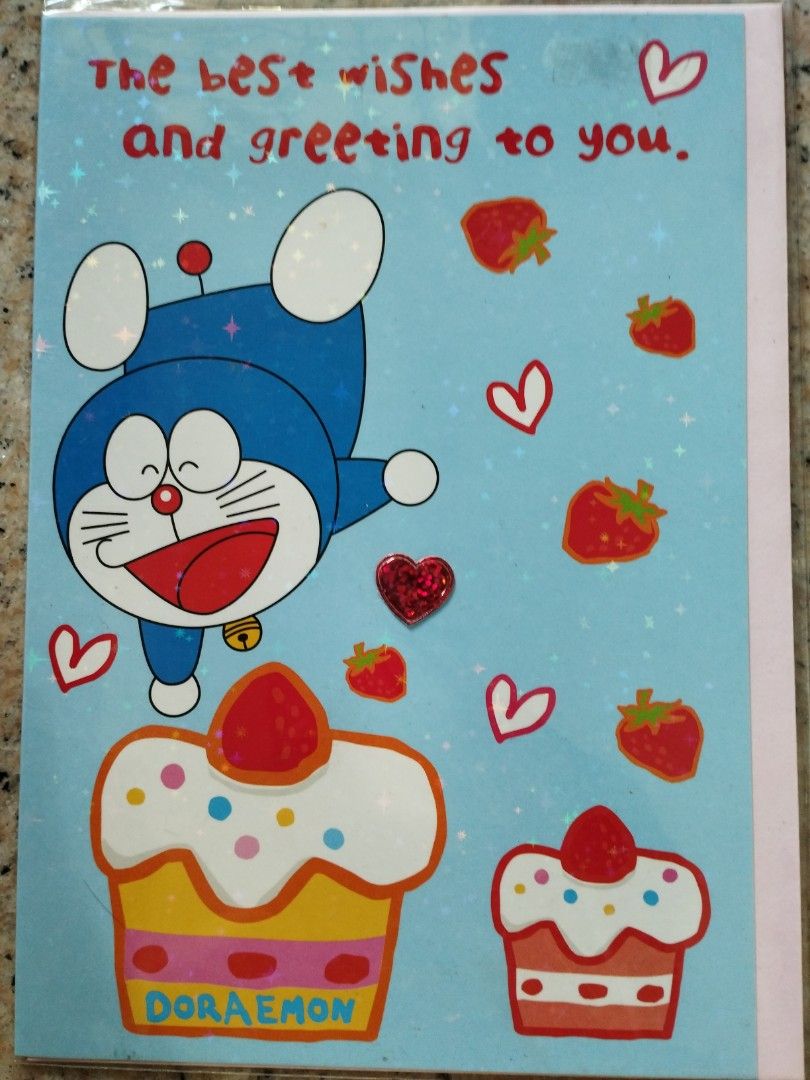 Doraemon greeting cards, Hobbies & Toys, Stationery & Craft, Other ...