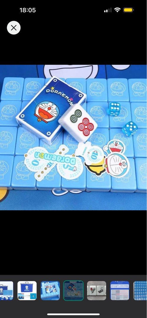 Doraemon Standard Size 40mm Mahjong Set 144+4pcs(Animals) with upgraded ...