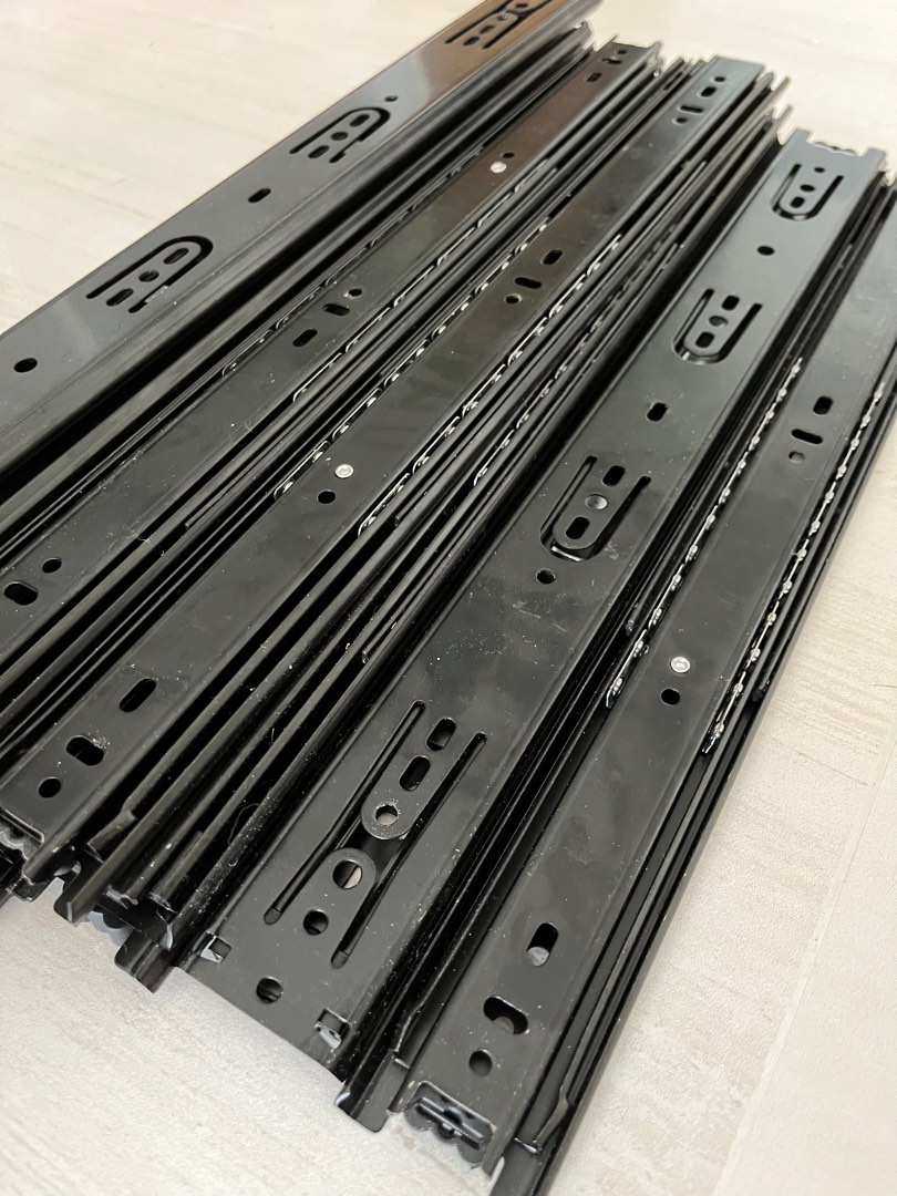 Drawer Slides/Tracks 40cm (12 pieces), Furniture & Home Living ...