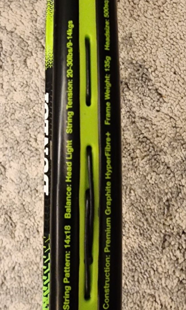 Dunlop Hyperfibre Elite Squash Racket/Racquet, Sports Equipment, Other ...