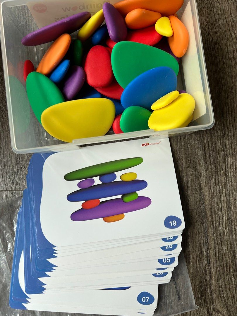 EDX rainbow pebbles, Hobbies & Toys, Toys & Games on Carousell