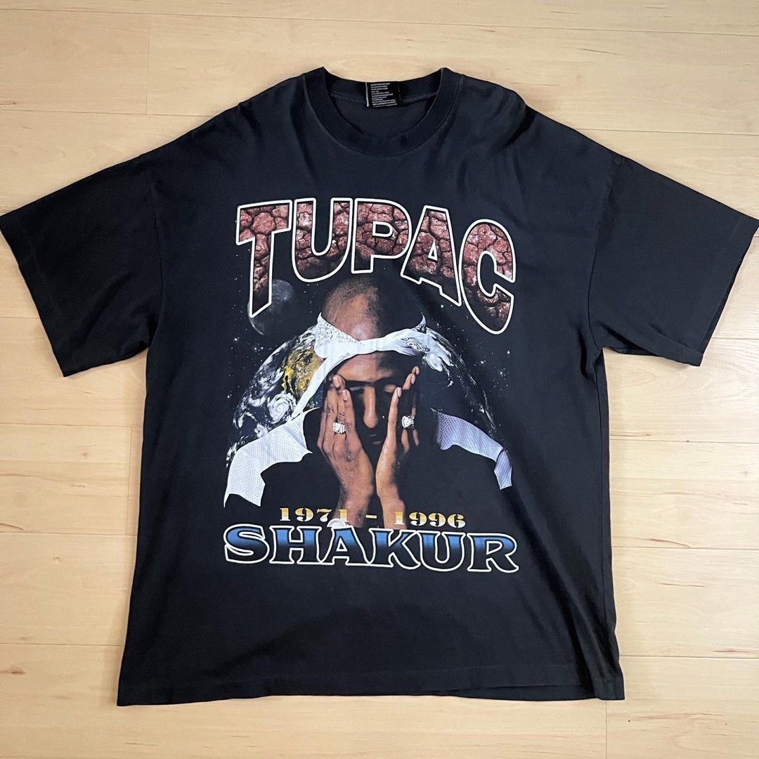 Effn Clothing Tupac Shakur Rap Tee Men s Fashion Tops Sets Tshirts Polo Shirts on Carousell