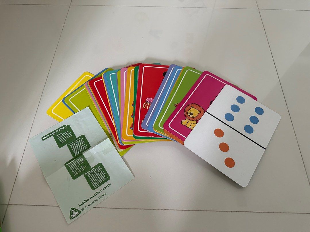 ELC - Jumbo Number Cards (2-8 Years Old), Hobbies & Toys, Books ...