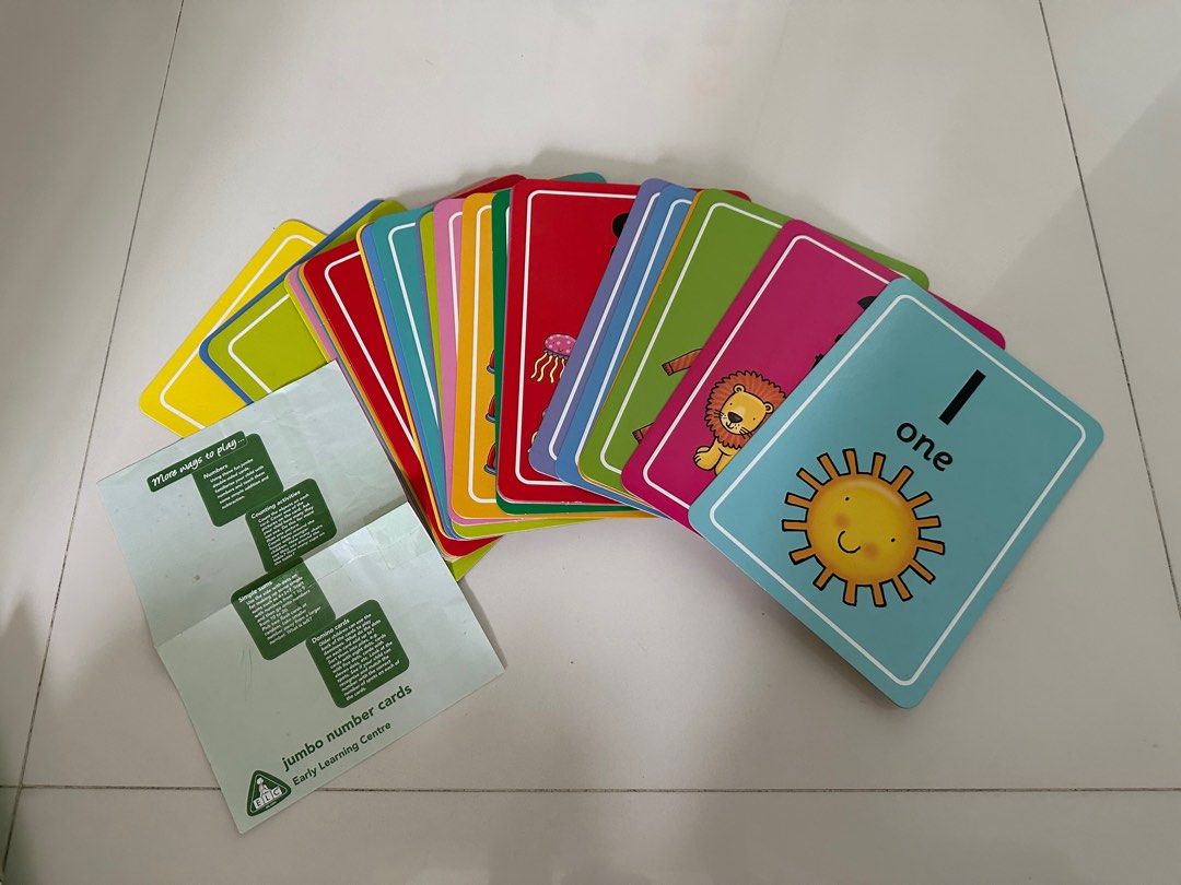 ELC - Jumbo Number Cards (2-8 Years Old), Hobbies & Toys, Books ...