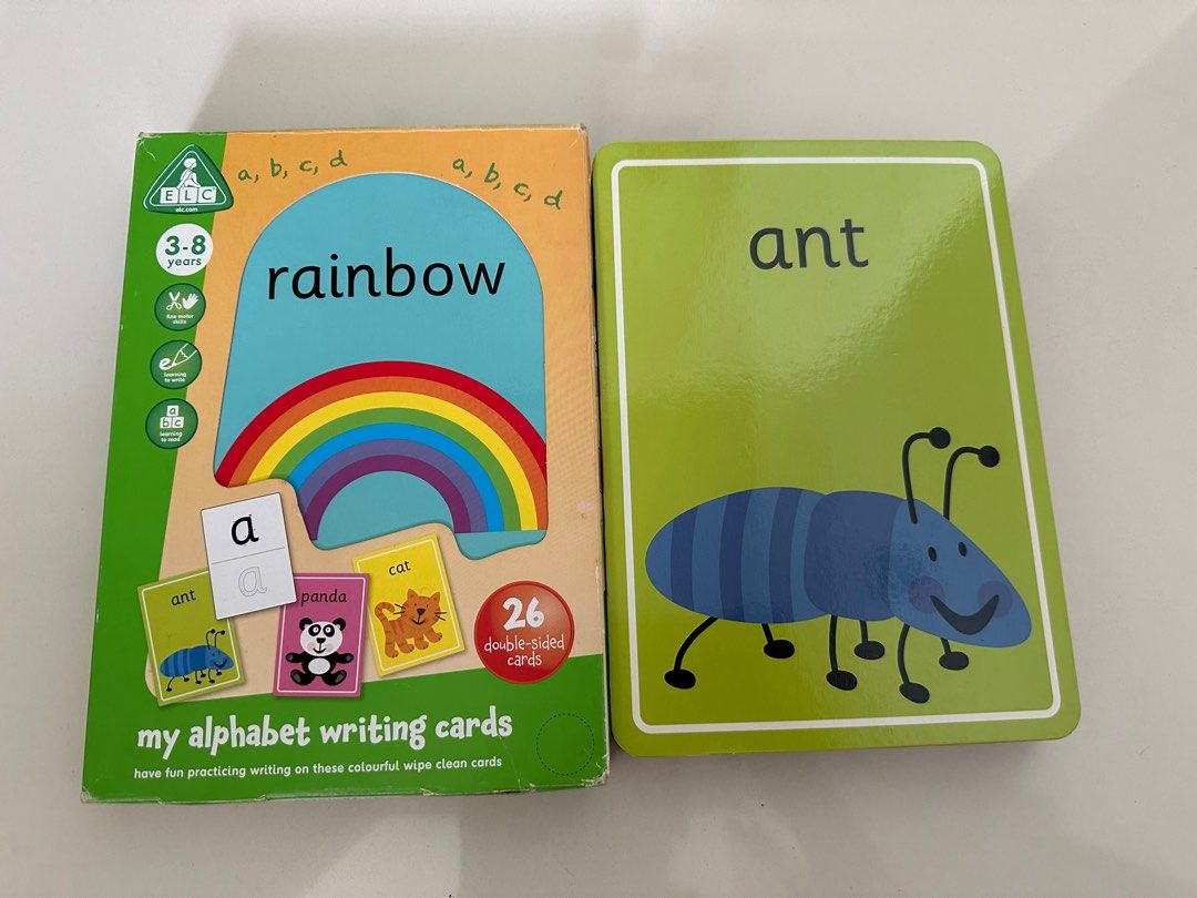 ELC - My Alphabet Writing Cards (3-8years old), Hobbies & Toys, Books ...
