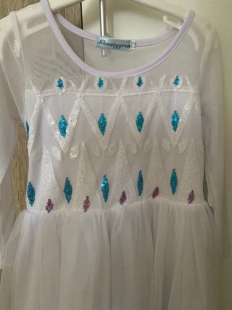 Elsa Frozen maxi gown for girls, Babies & Kids, Babies & Kids Fashion ...