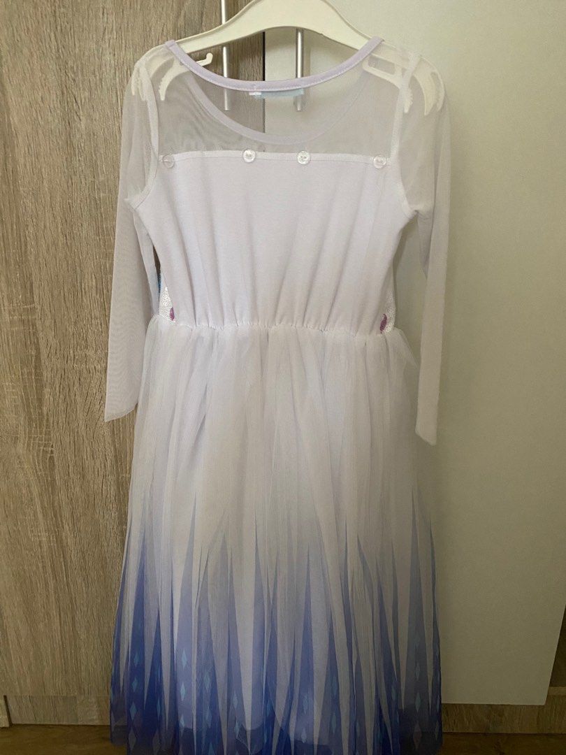 Elsa Frozen maxi gown for girls, Babies & Kids, Babies & Kids Fashion ...