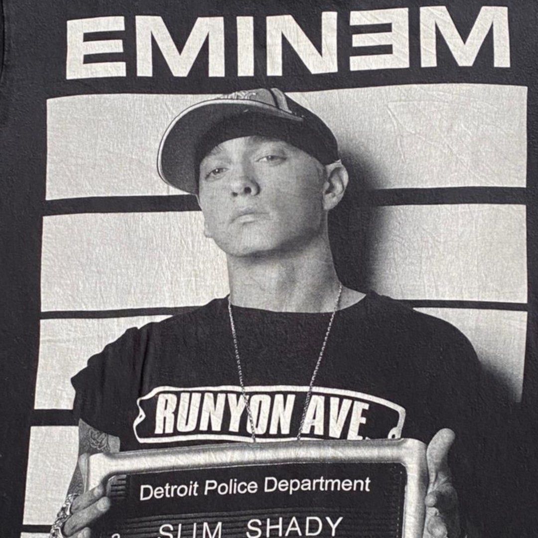 Eminem Arrest Detroit PD Mugshot, Men's Fashion, Tops & Sets, Tshirts ...