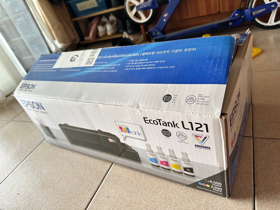 Epson Ecotank L121 Inkjet Color Printer, Computers & Tech, Printers ...