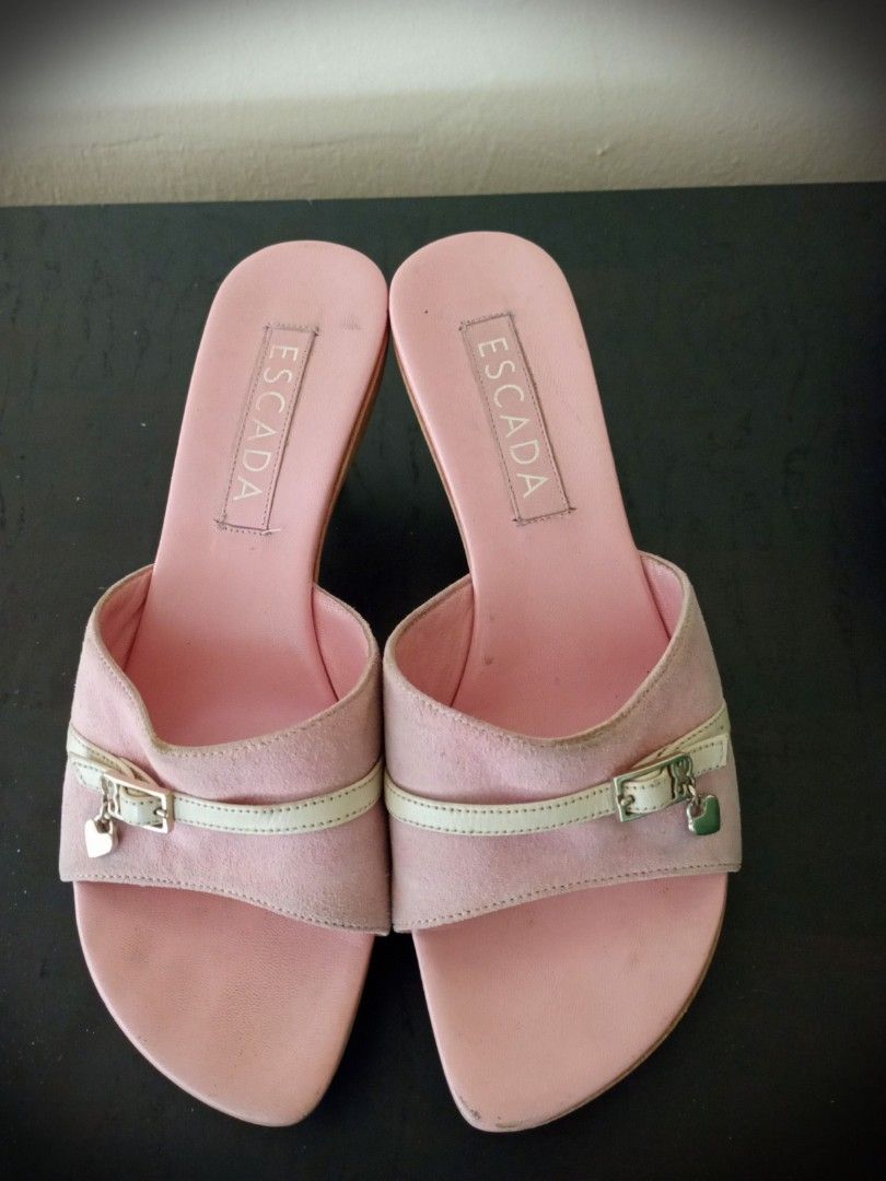 Escada Pink Lady's High Heel, Luxury, Sneakers & Footwear on Carousell