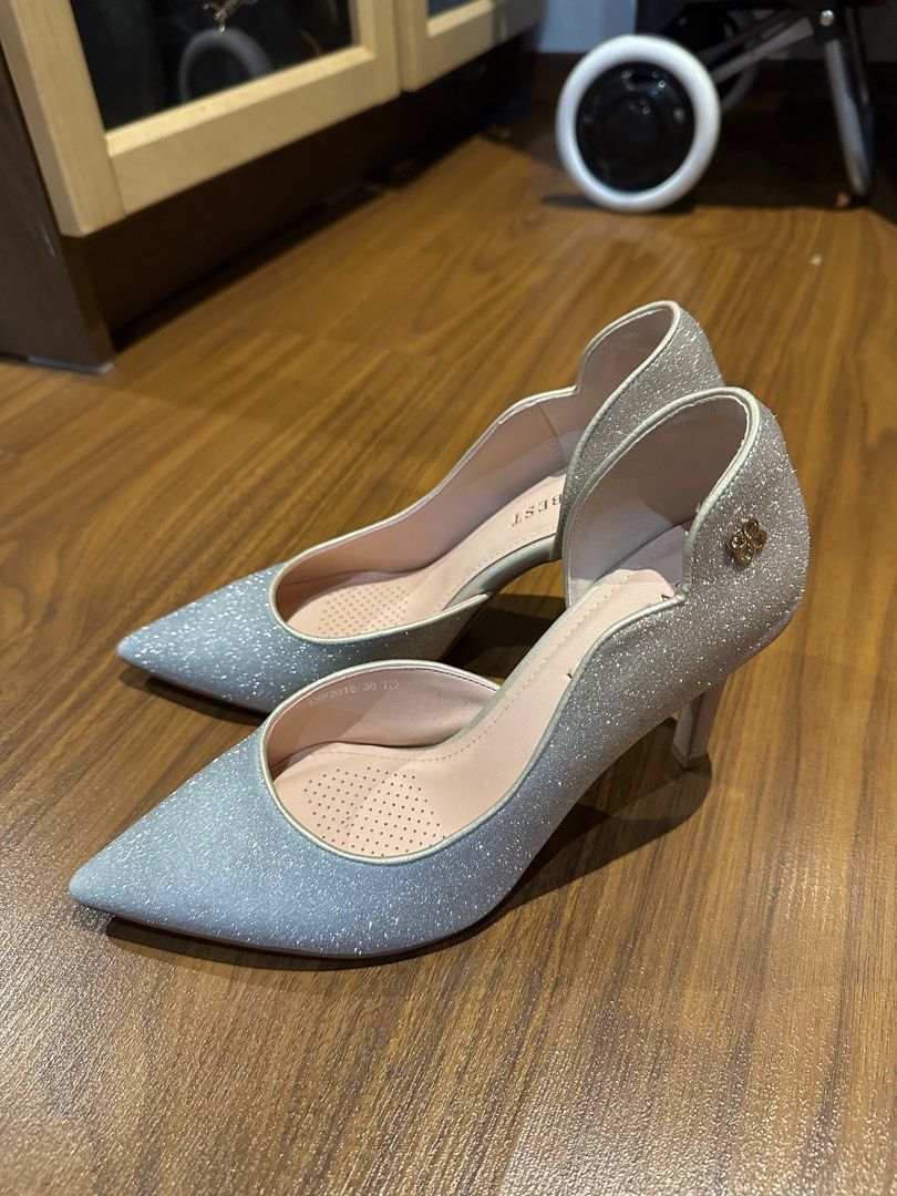 Everbest Shiny Heels, Women's Fashion, Footwear, Heels on Carousell