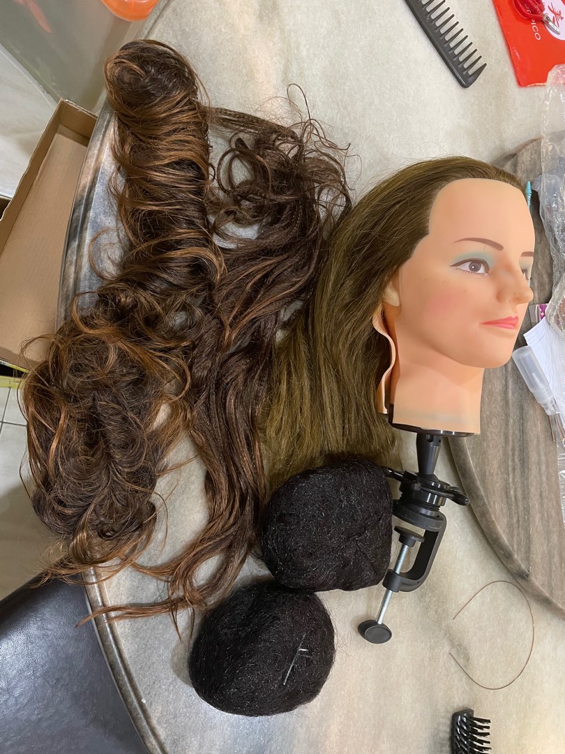 Fake head for practice / fake hair, Women's Fashion, Jewelry ...