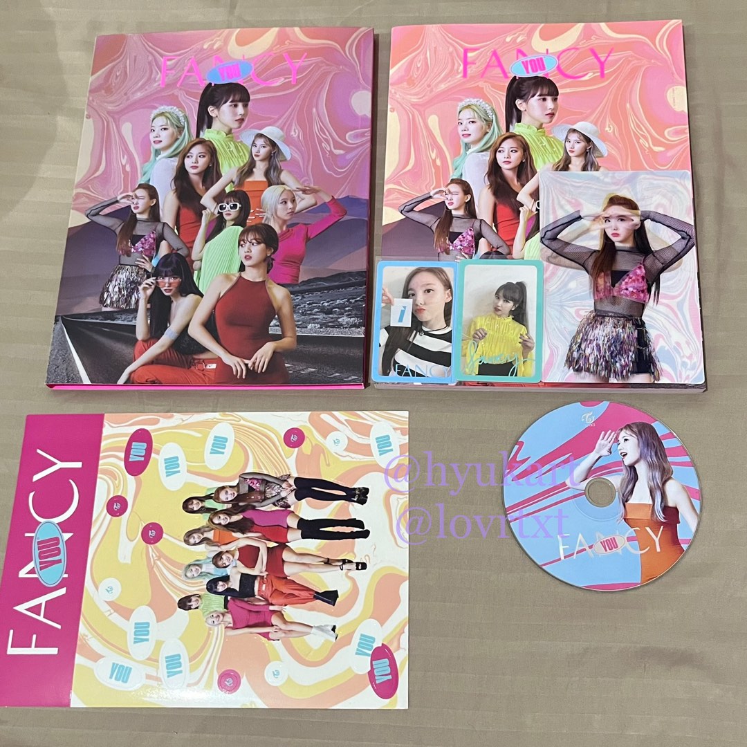 FANCY YOU • Version A | Nayeon & Mina pc | Sana CD | Nayeon lenticular ...