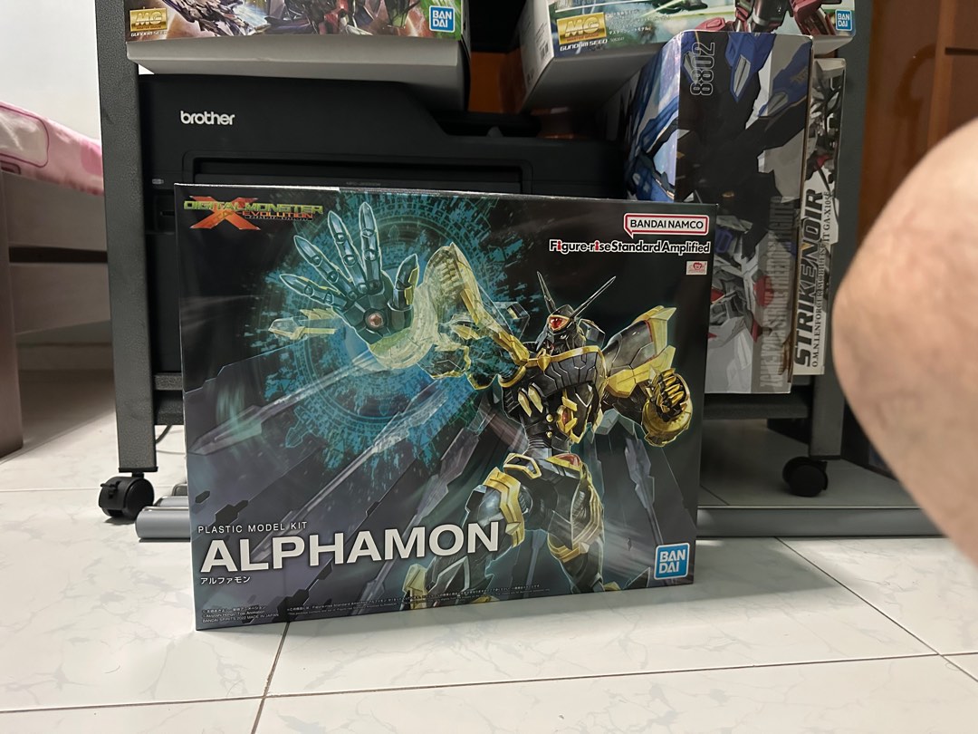 Figure rise standard amplified Alphamon digimon gundam bandai, Hobbies ...